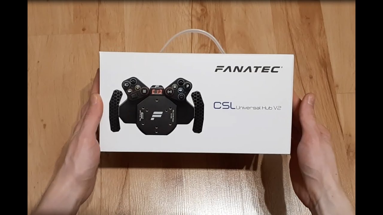 Fanatec CSL Universal Hub V2 + Clubsport Wheel Rim 320 Leather Unboxing ...