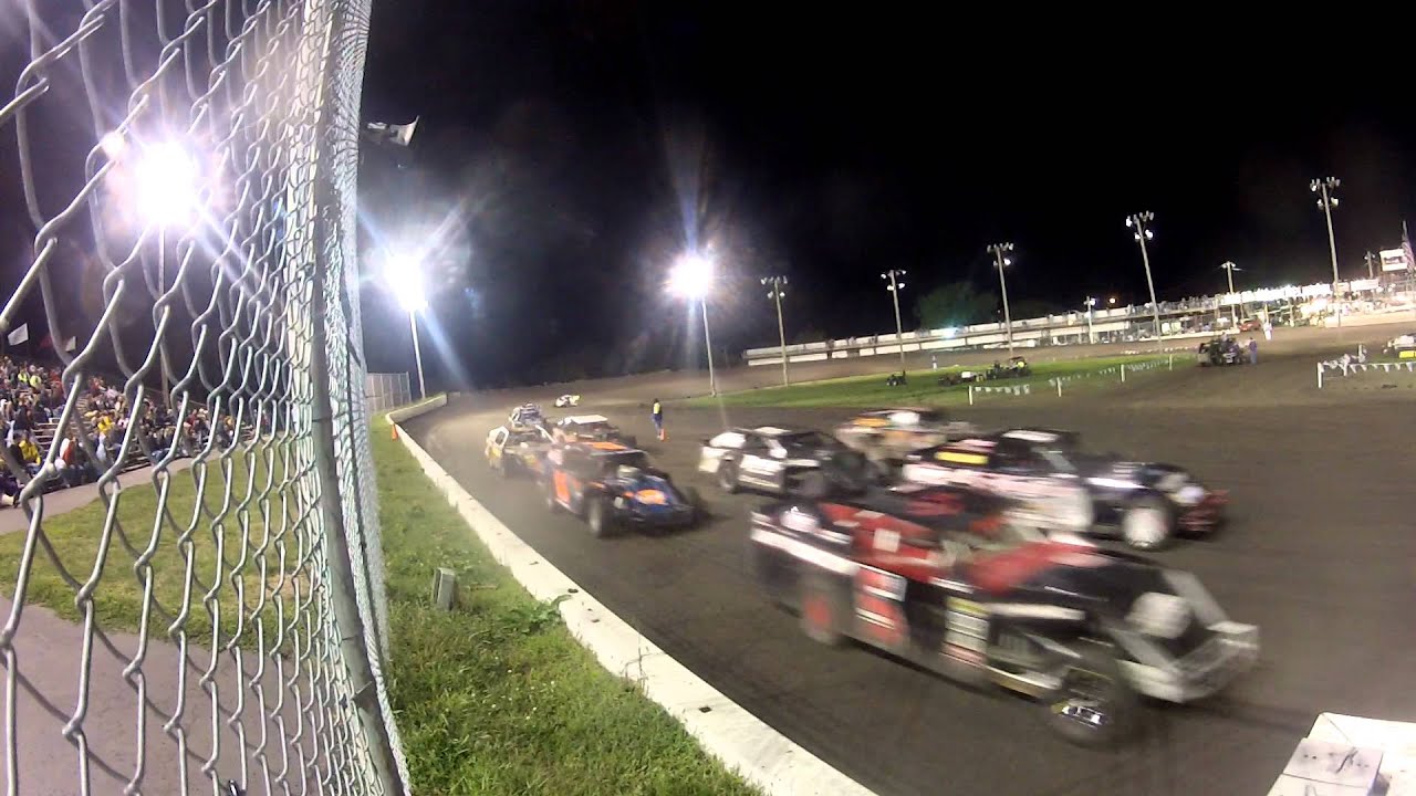 Boone Iowa weekly racing view from the flagstand Boone Speedway GoPro ...