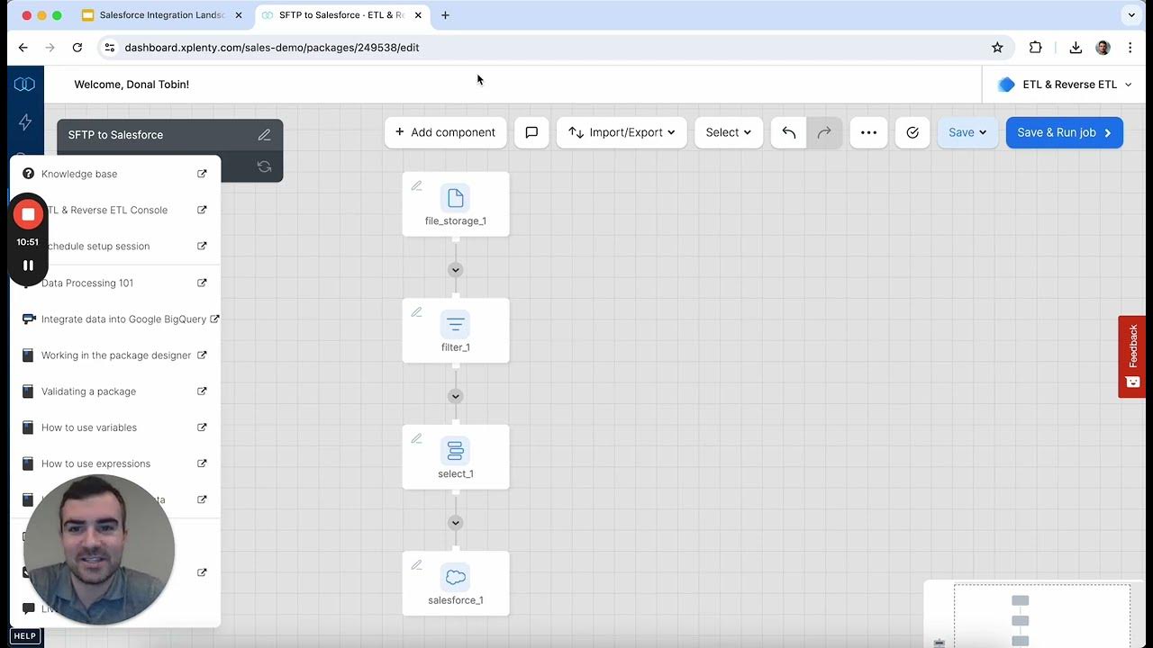 Salesforce Data Integration Demo - Integrate.io - YouTube