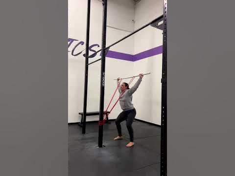 Banded PVC Pipe Primer for Overhead Squats - YouTube