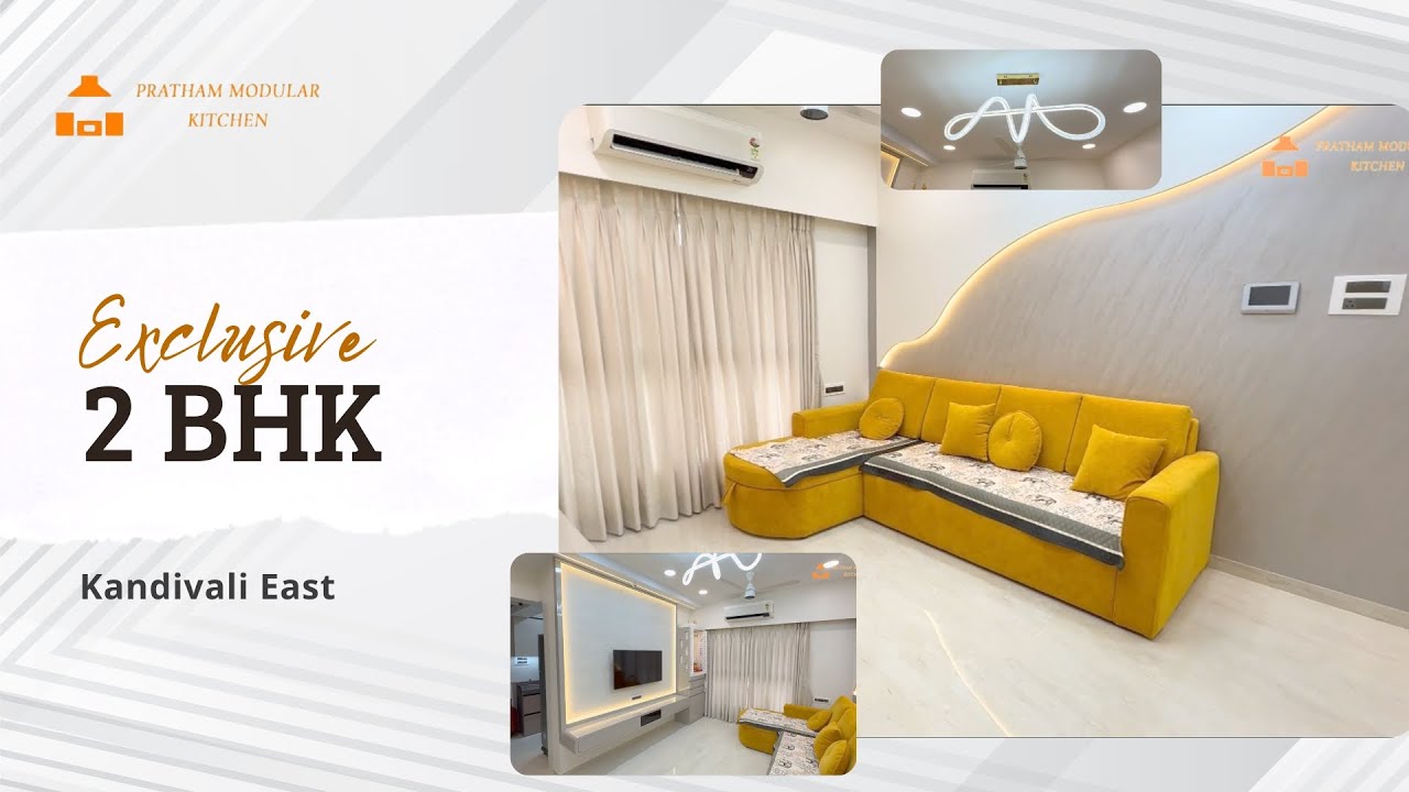 Cinematic 2 BHK Interior Tour | Stylish Full Home Design in Kandivali East -Pratham Modular ...