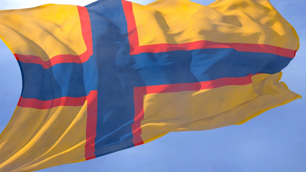 Waving flag and National Anthem of the Ingrian Finns (Ingermanland ...