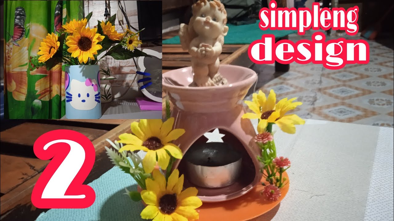 2 simpleng design pra sa lumang gamit at sirang alkansya - YouTube