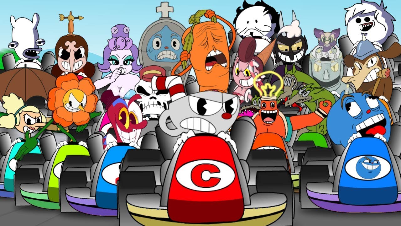Cuphead Racing (cuphead vs all the bosses) (3LAMESTUDIO REUPLOAD) - YouTube