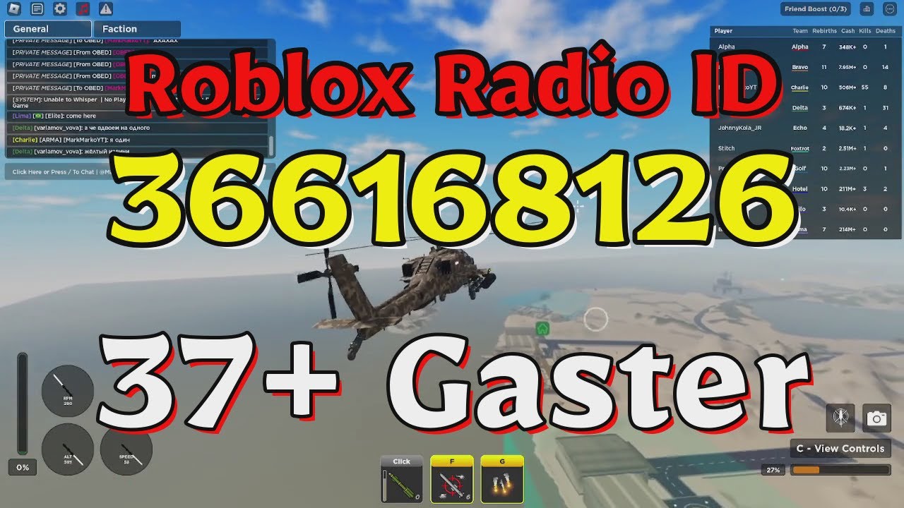 Gaster Roblox Radio Codes/IDs - YouTube