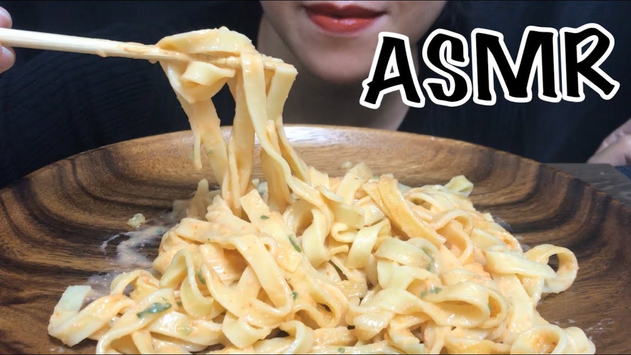 ASMR | 【JAPANESE PASTA】 CREAMY MENTAIKO(SPICY COD ROE) PASTA 明太子パスタ ...