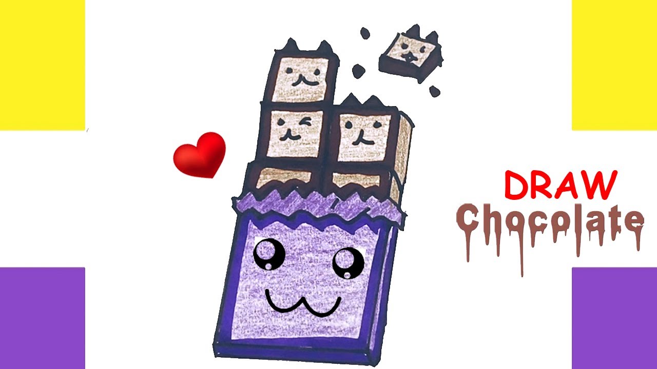 How to DRAW A CADBURY "CHOCOLATE" | step by step | simple and easy ...