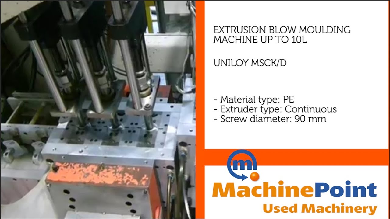 UNILOY MSCK/D Used Extrusion Blow Moulding machine up to 10L Machines ...