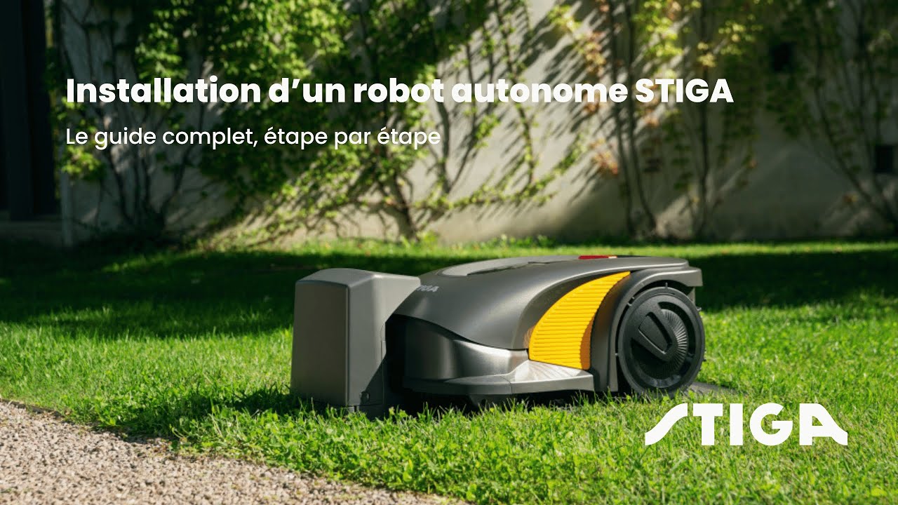 Tutoriel | Installation d'un robot tondeuse sans câble STIGA (pas-à-pas) - YouTube