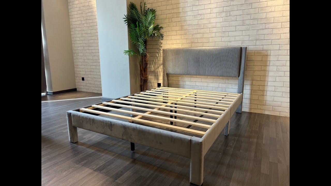 5097 Lucia Bed Frame Assembly - YouTube