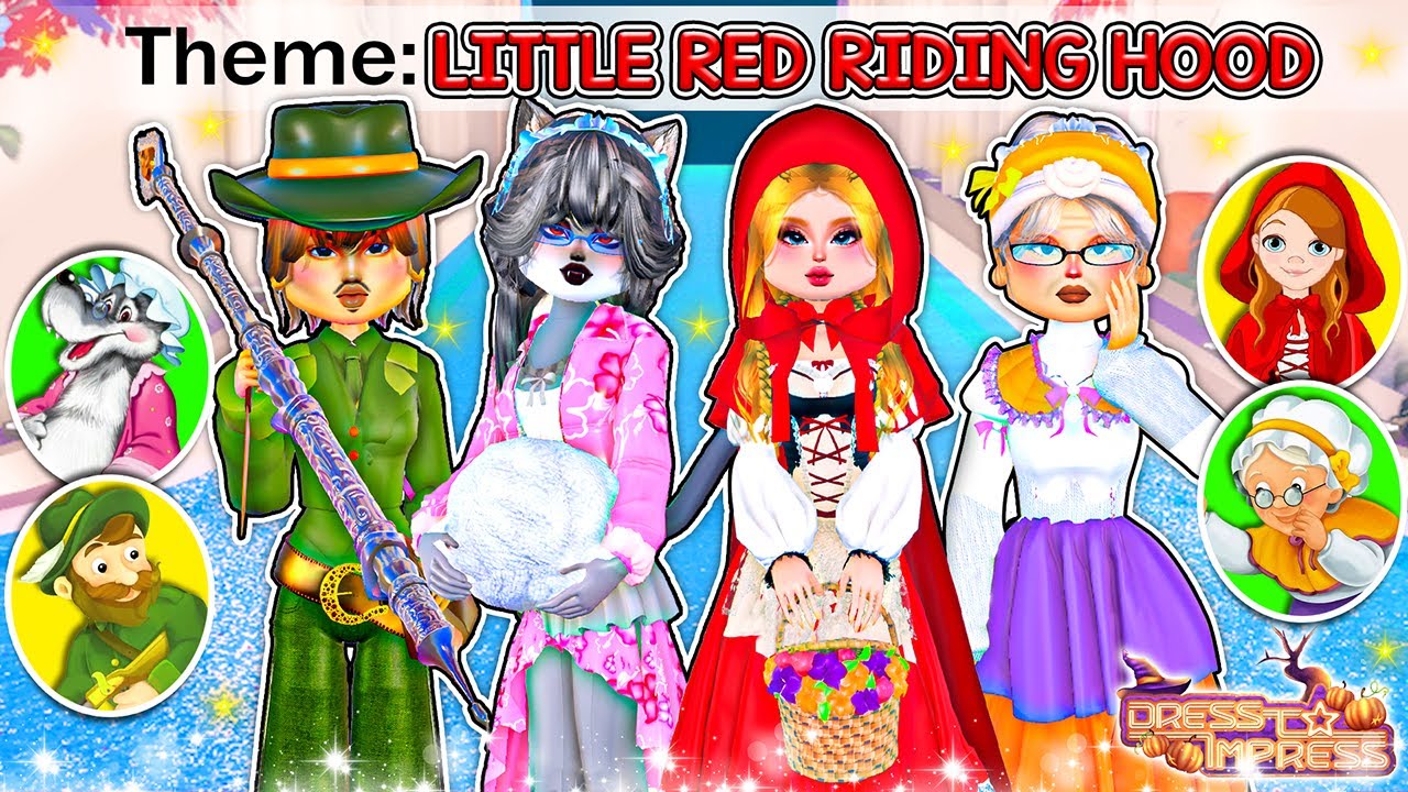 Buying Little Red Riding Hood Themes in DRESS to IMPRESS...!!! Roblox ...