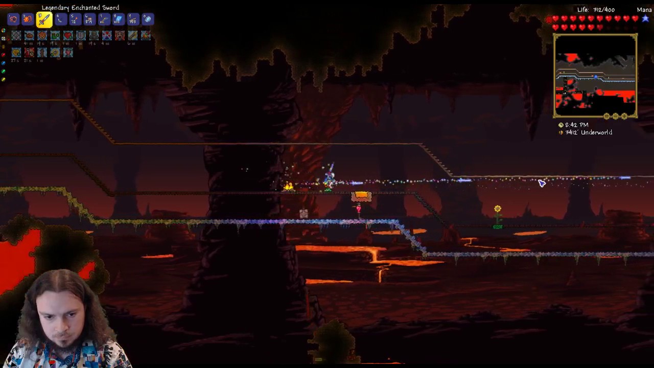 Hardcore Expert Melee Only Wall of Flesh! Terraria Sadness - YouTube
