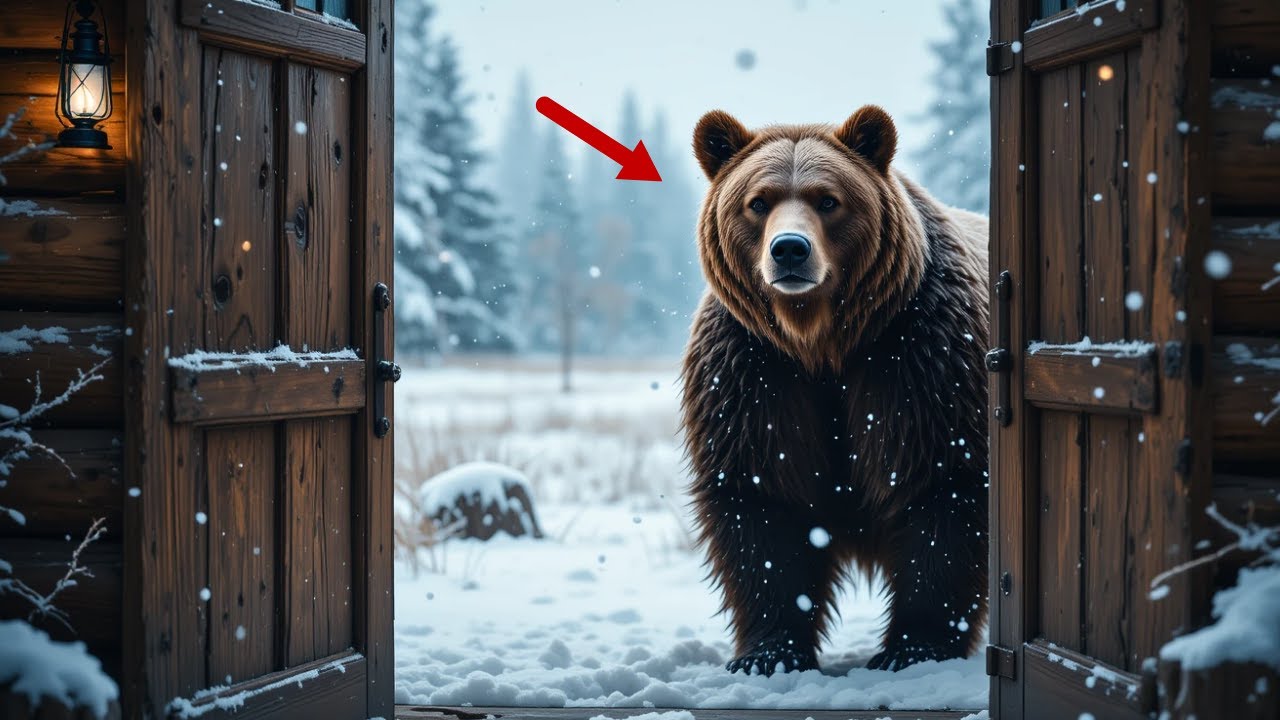 Frozen Bear Begs To Enter The House, The Woman Is Speechless At What ...
