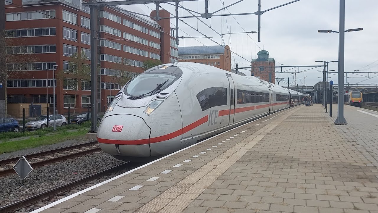 ICE Neo 8004 & ICE Neo 8019 vertrekken met lichtgroet en tyfoon uit s ...