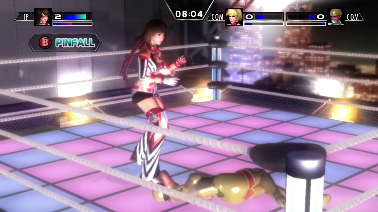 Rumble Roses XX SS Reiko vs Noble Rose and Dr Anesthesia - YouTube