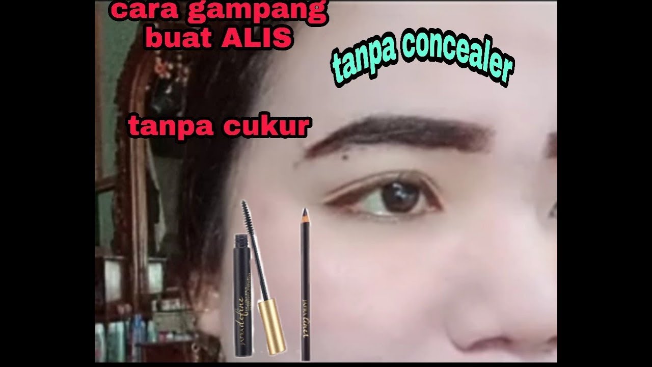Cara Gampang gambar alis//Tutorial Alis tanpa cukur/dirumah aja - YouTube