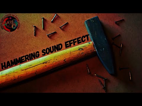 Hammering Sound Effect / Sound Of Work Hammer Hitting Wood / Hammer ...