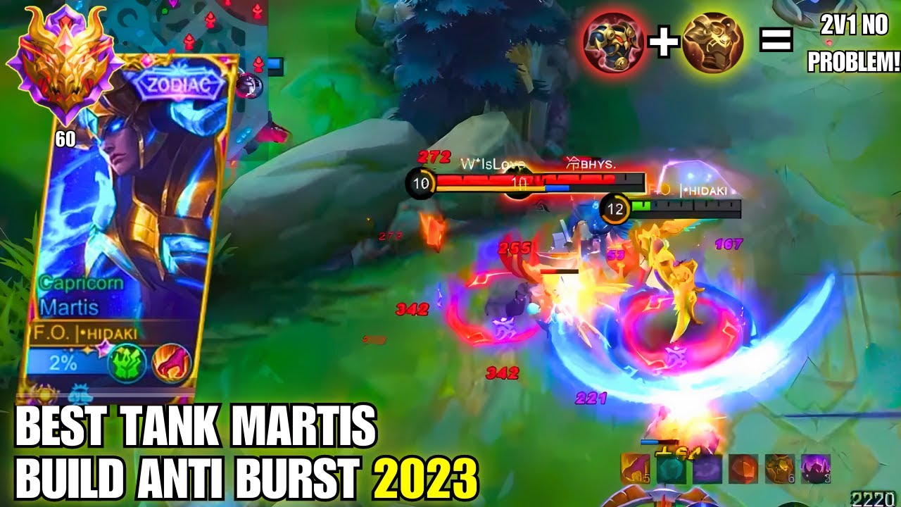 BEST TANK MARTIS BUILD 2023, NOT EVEN LUNOX COULD BURST ME - With Build ...