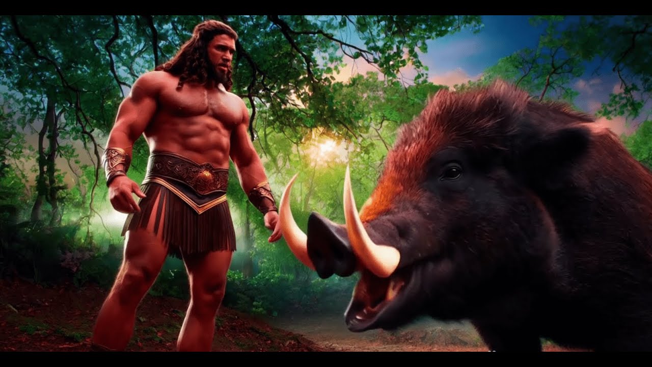 Fourth Labour : Hercules and the Erymanthian Boar - YouTube