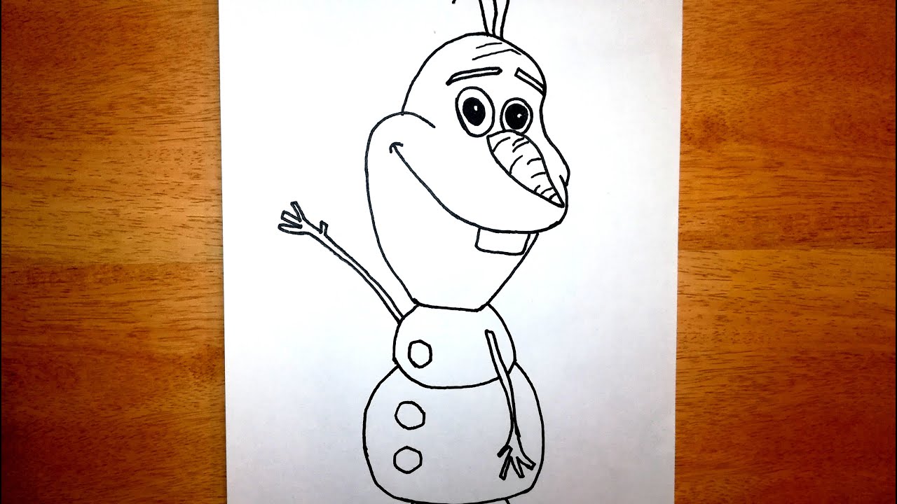 How to draw olaf | drawing olaf step by step | how to draw olaf step by ...