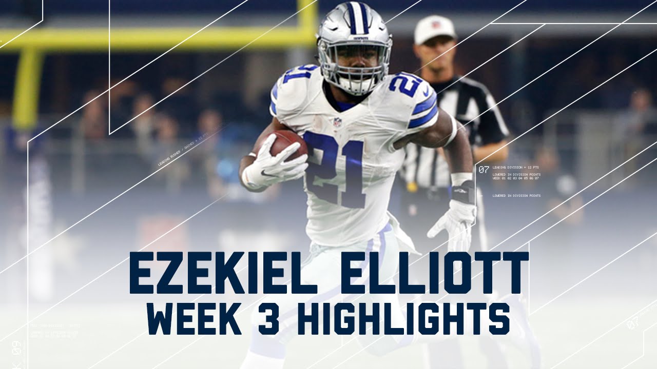 Ezekiel Elliott Highlights | Bears vs. Cowboys | NFL Week 3 Player ...