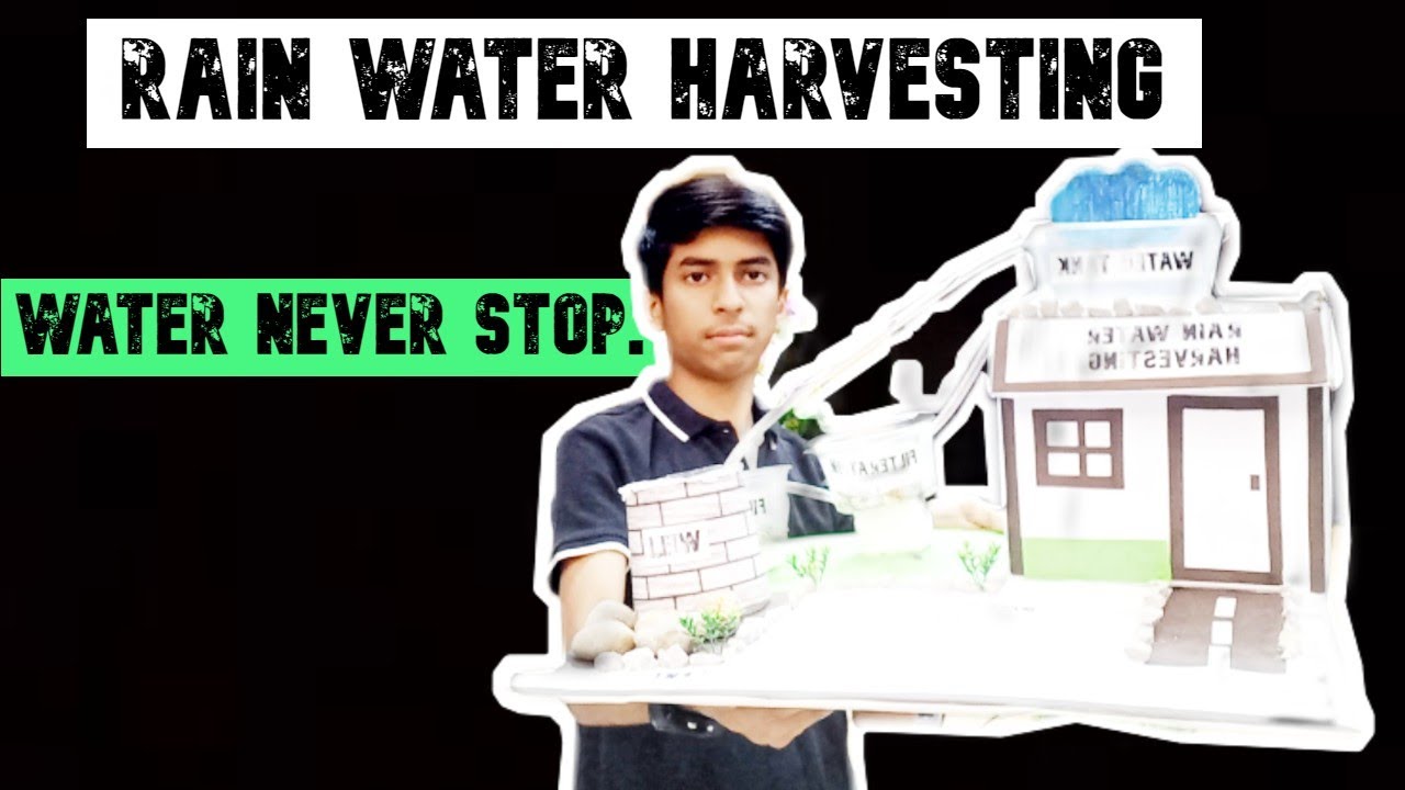How To Make Rain Water Harvesting Model | Rain Water Farming Process ...