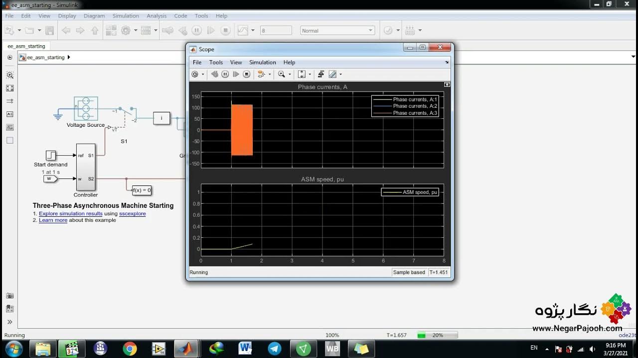 Three-Phase Asynchronous Machine Starting- MATLAB-Simulink - YouTube