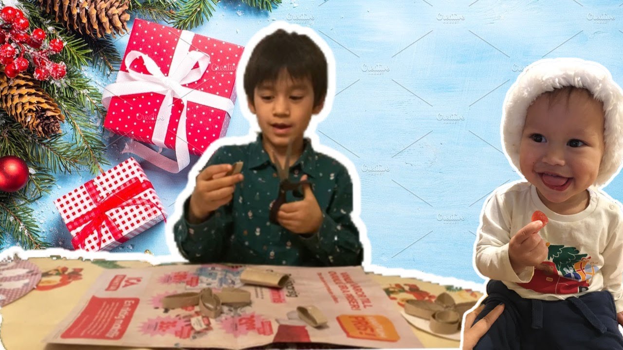 Danny make CHRISTMAS TREE decorations! 🎄 🧻 - YouTube