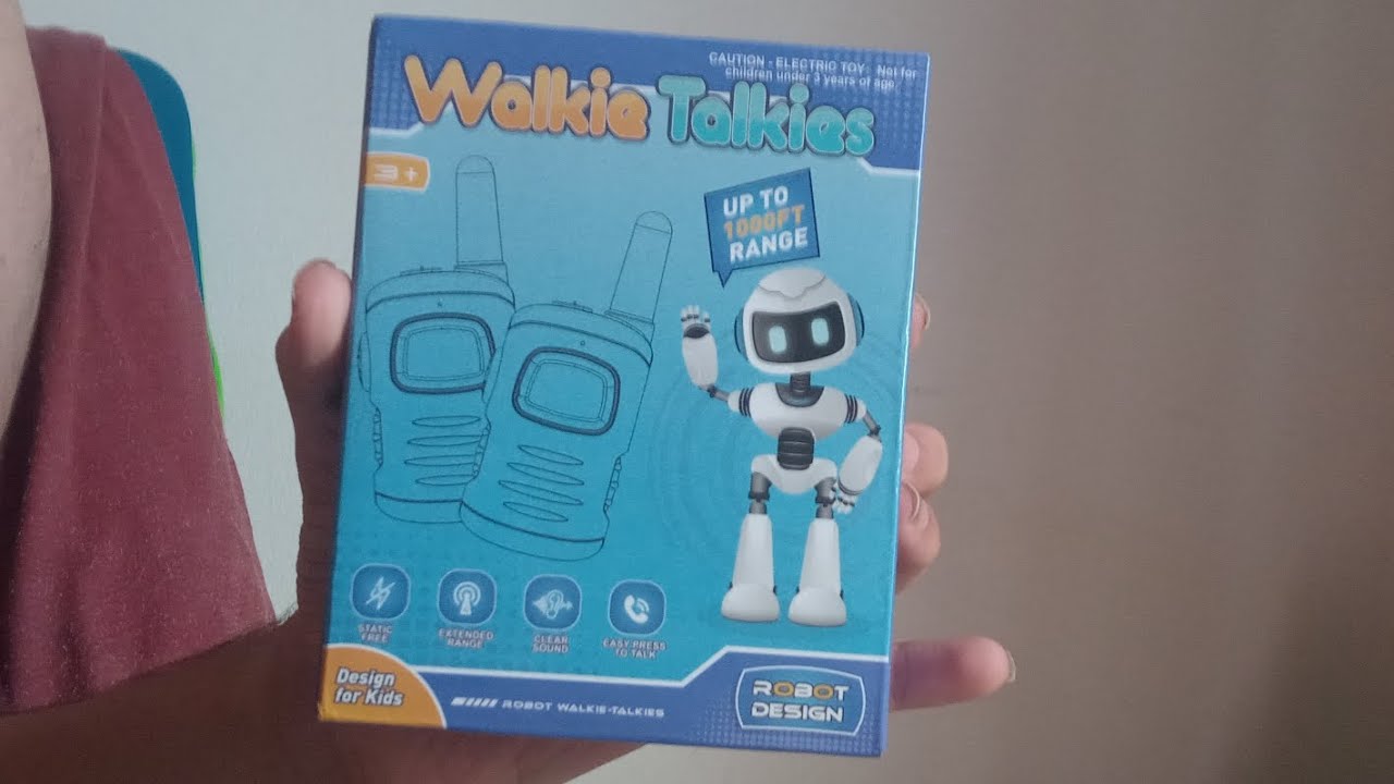Unboxing with Cris 4 (2 Walkie Talkies) Robot Design {Blue toys} - YouTube