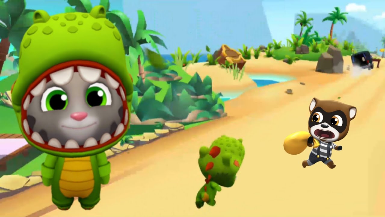 Talking Tom Dino Tom Gold - Roy Boss Fight Endless Game - Full Screen ...