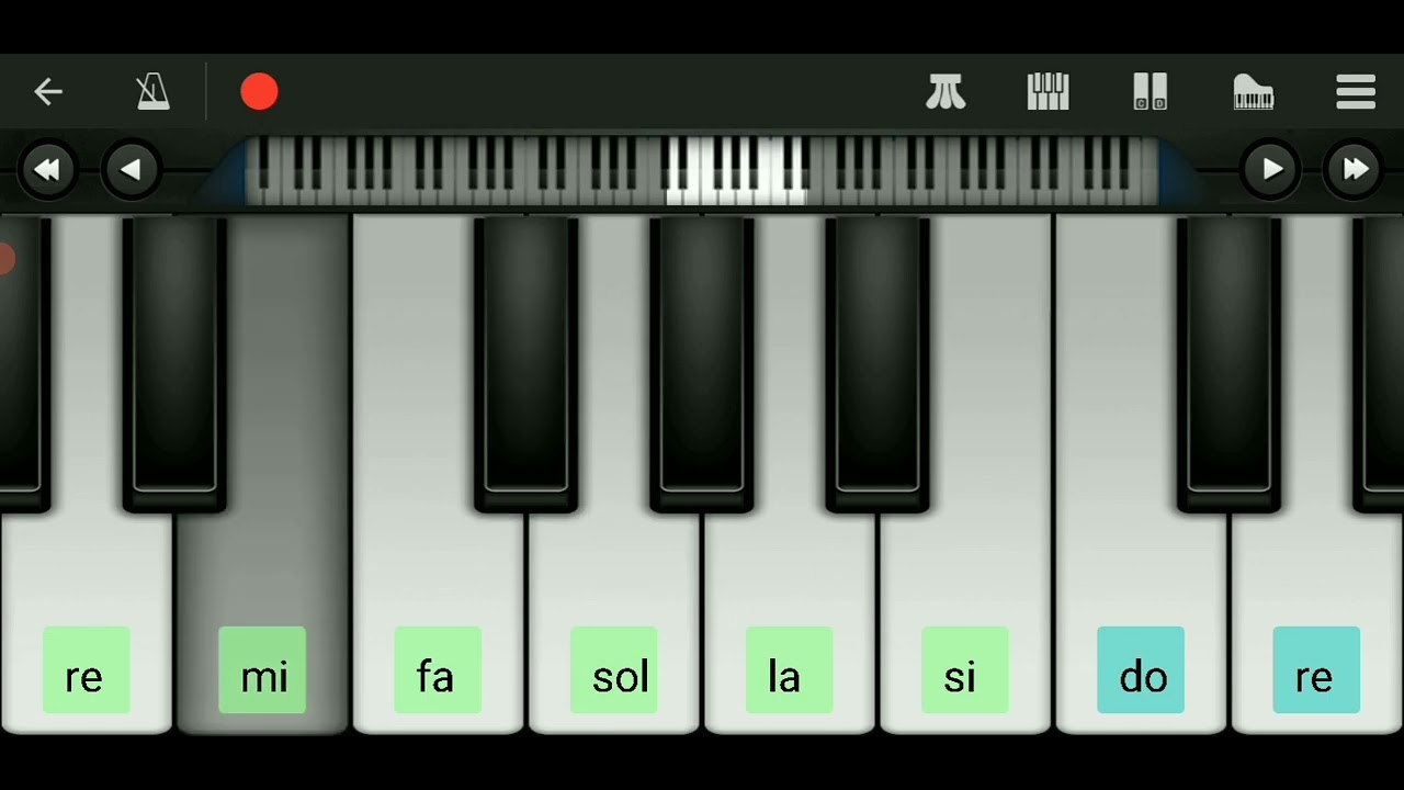 ESCALA DE RE MAIOR NO PIANO COM AS NOTAS. ( N⁰ 3 ) - YouTube