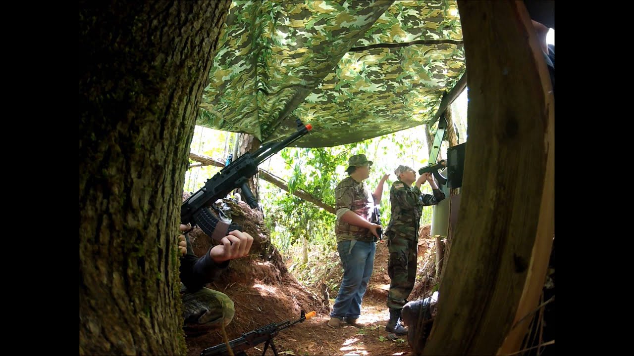 Airsoft Fort Defense - YouTube