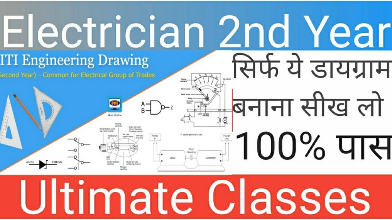 Electrician 2 nd year Engineering drawing ITI class- 3(circuit diagram ...