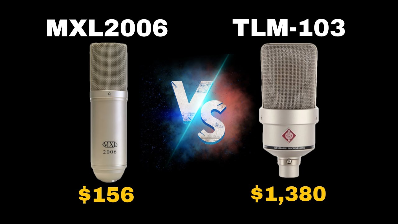MXL2006 vs Neumann TLM 103 (20만원 vs185만원 마이크 어떤 차이가 있을까?) - YouTube