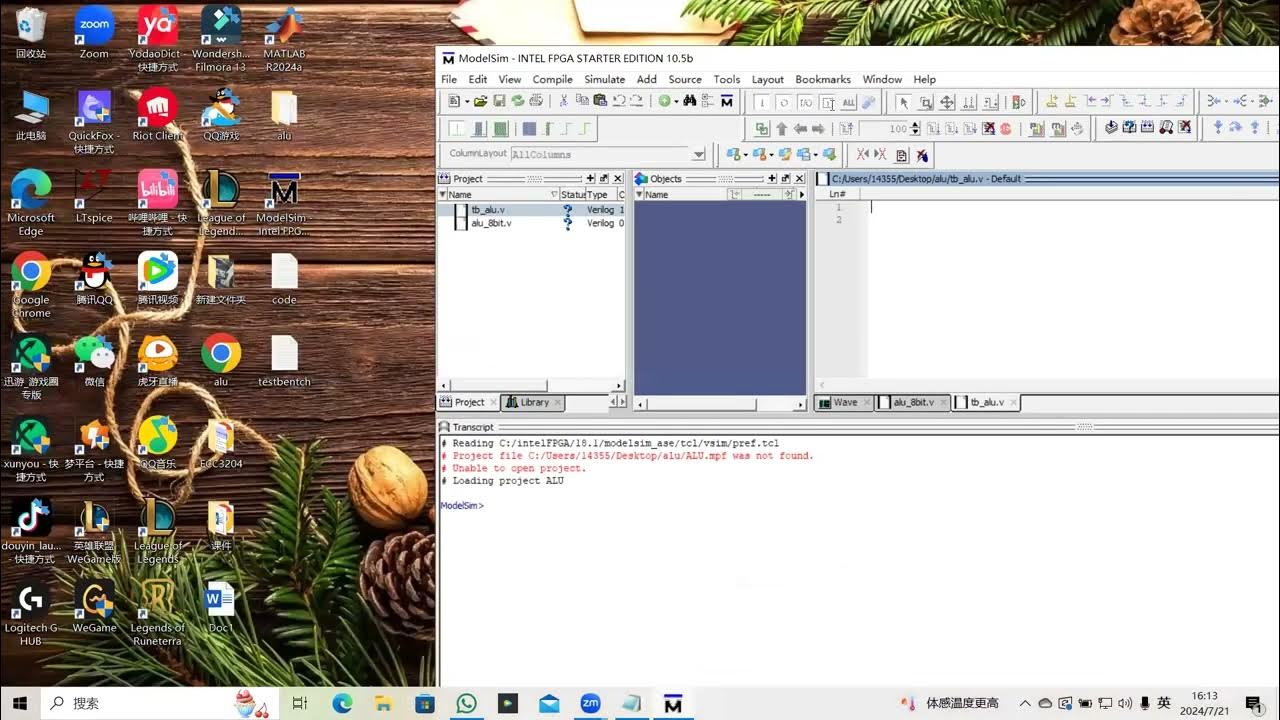 Assignmentcreate A 8bit Alu Using Modelsim Youtube
