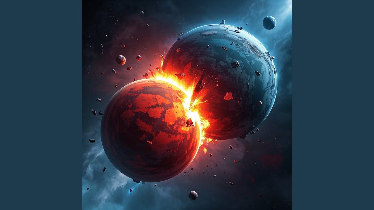 planets collide - YouTube