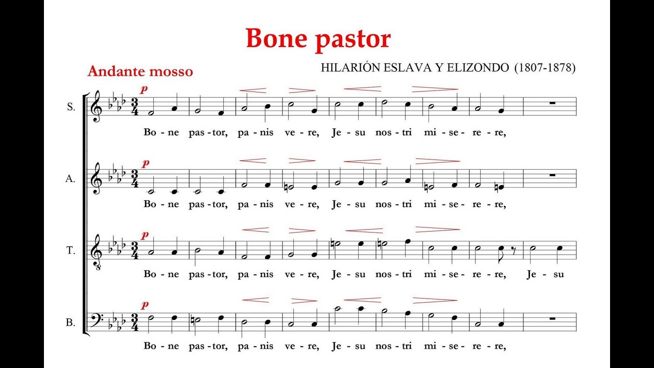 Eslava, Hilarión (1807 - 1878) Bone Pastor (1850). - YouTube