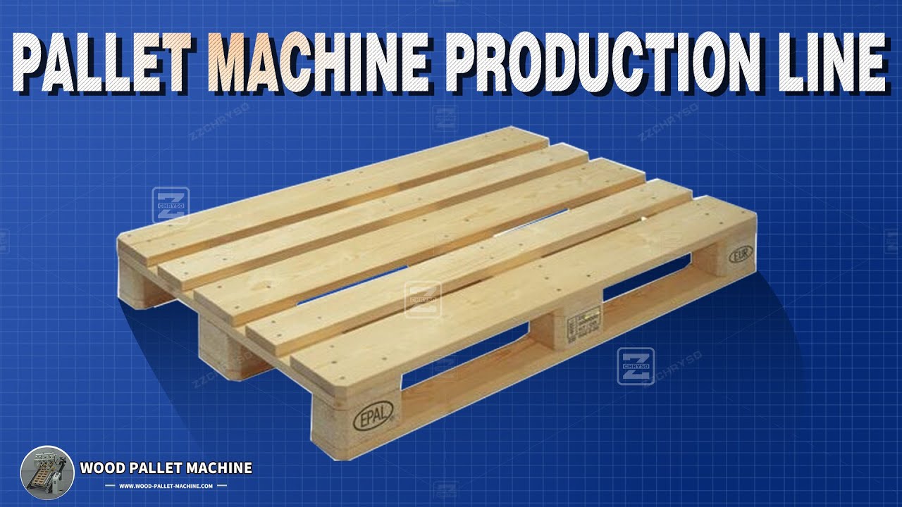Shock! 3D animation simulation pallet production line step by step I # ...