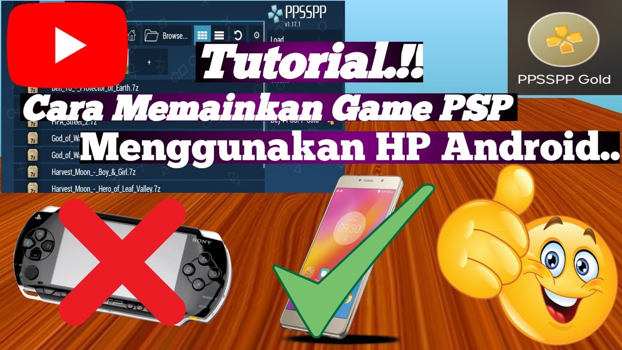 Tutorial..!! Cara Memainkan Game - Game Dari PSP (Playstation Portable ...