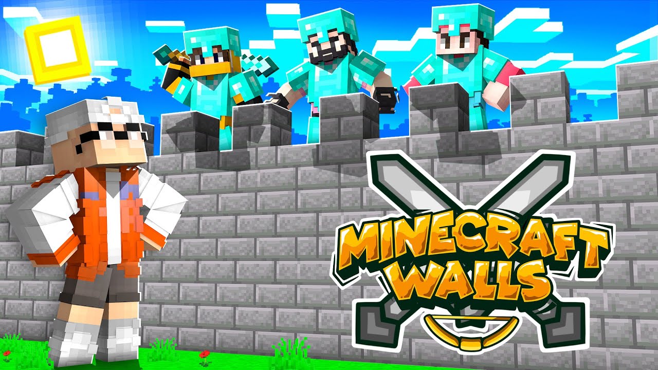 12 Youtuber vs MINECRAFT WALLS - ein NEUES PROJEKT - YouTube