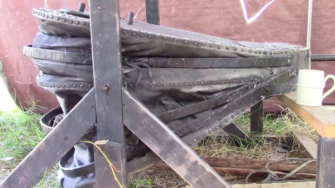 "The Blacklung"... (my double-chambered great bellows) - YouTube
