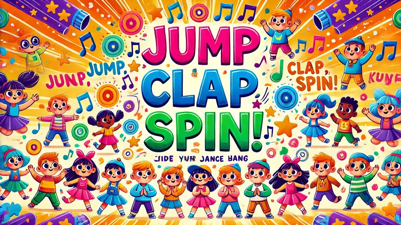 🎶 Jump, Clap, Spin! 🤩 | Fun Kids Dance Song 💃🕺 | Action Song for ...