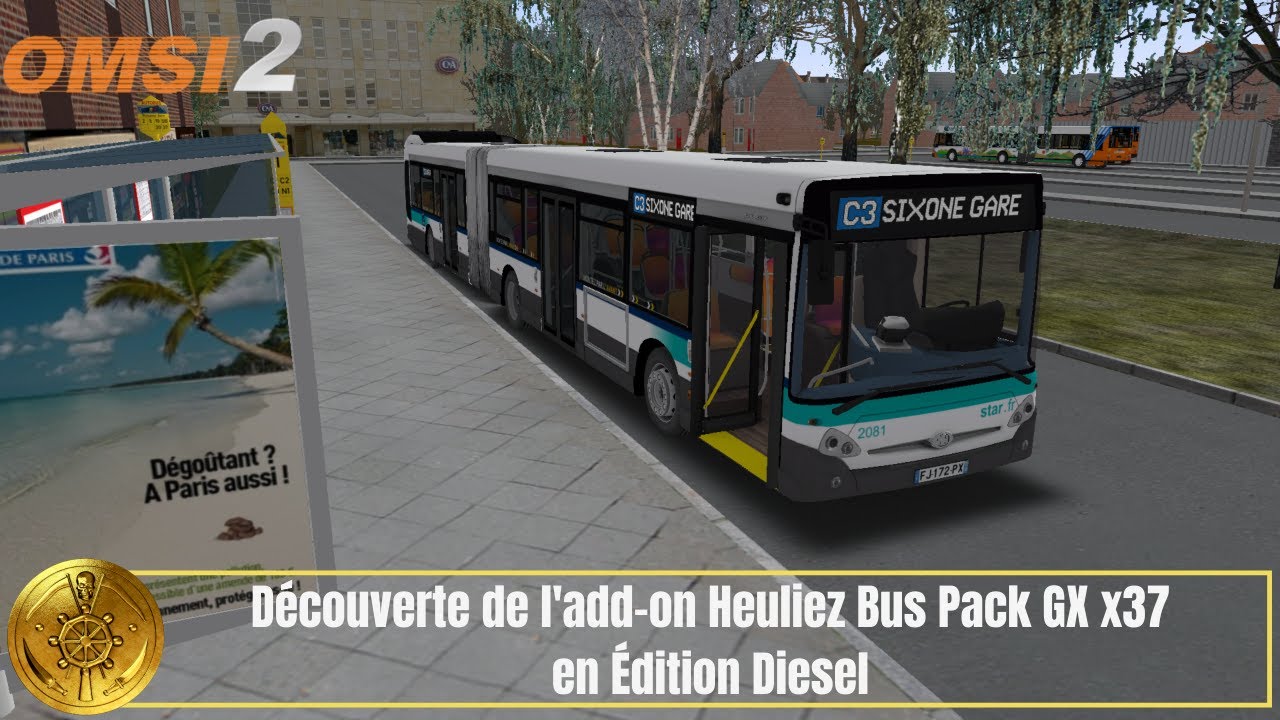 [OMSI 2] Nouvelle Add-on Heuliez Bus Pack GX x37 en Édition Diesel - YouTube