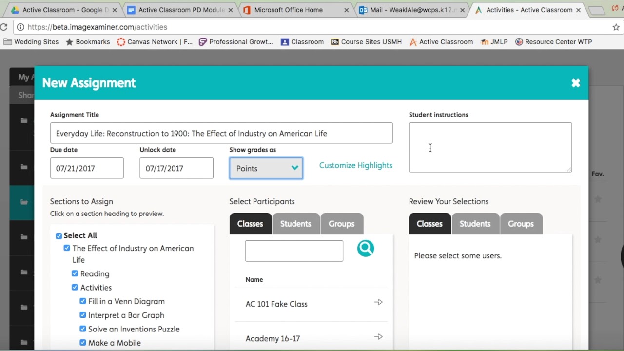 How To Assign An Activity YouTube How To Assign An Activity YouTube
