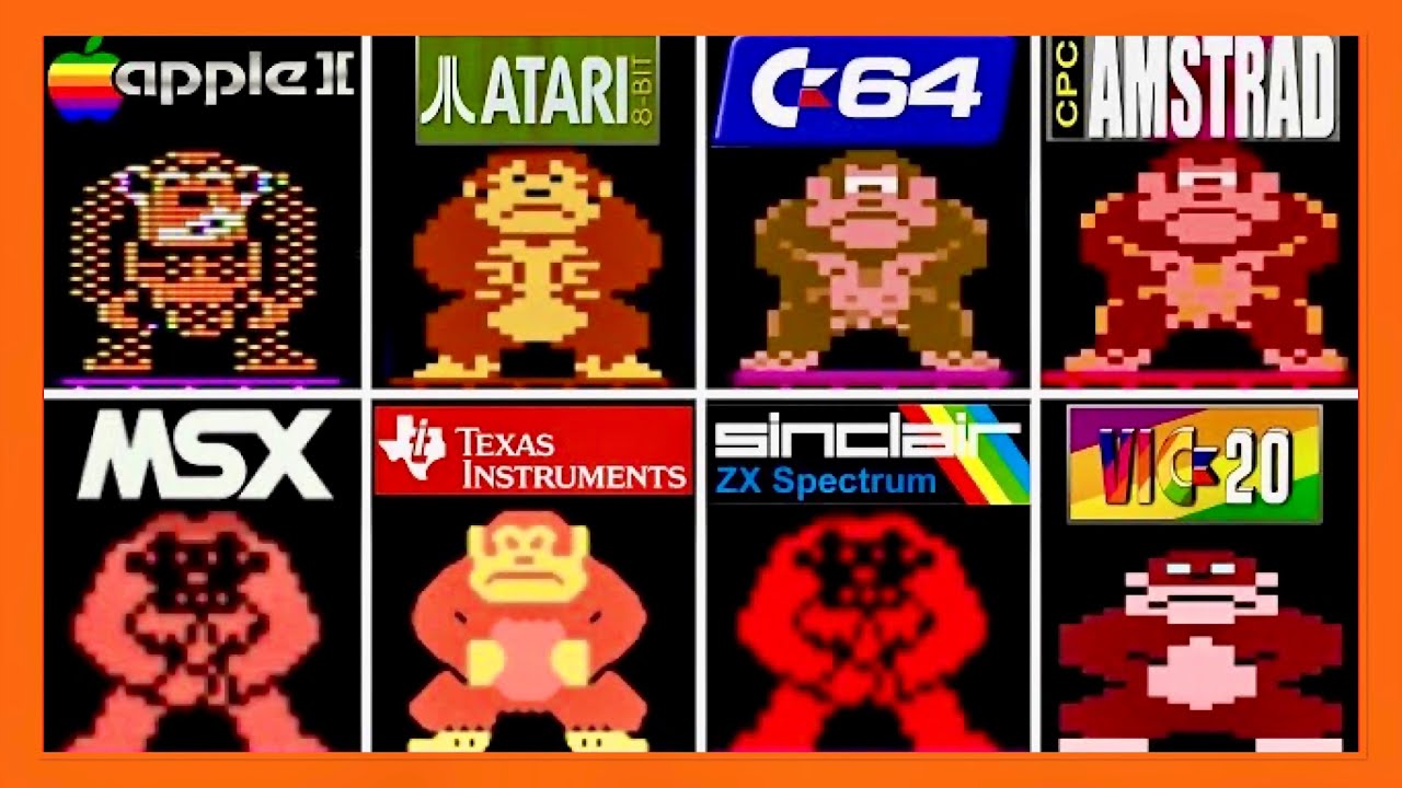 Donkey Kong Versions Comparison - MSX vs VIC-20 vs ZX vs AMSTRAD vs ...