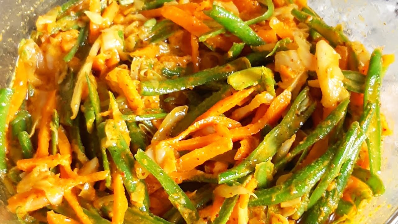 Vegetable Pickles Recipe | Achard Legumes - YouTube