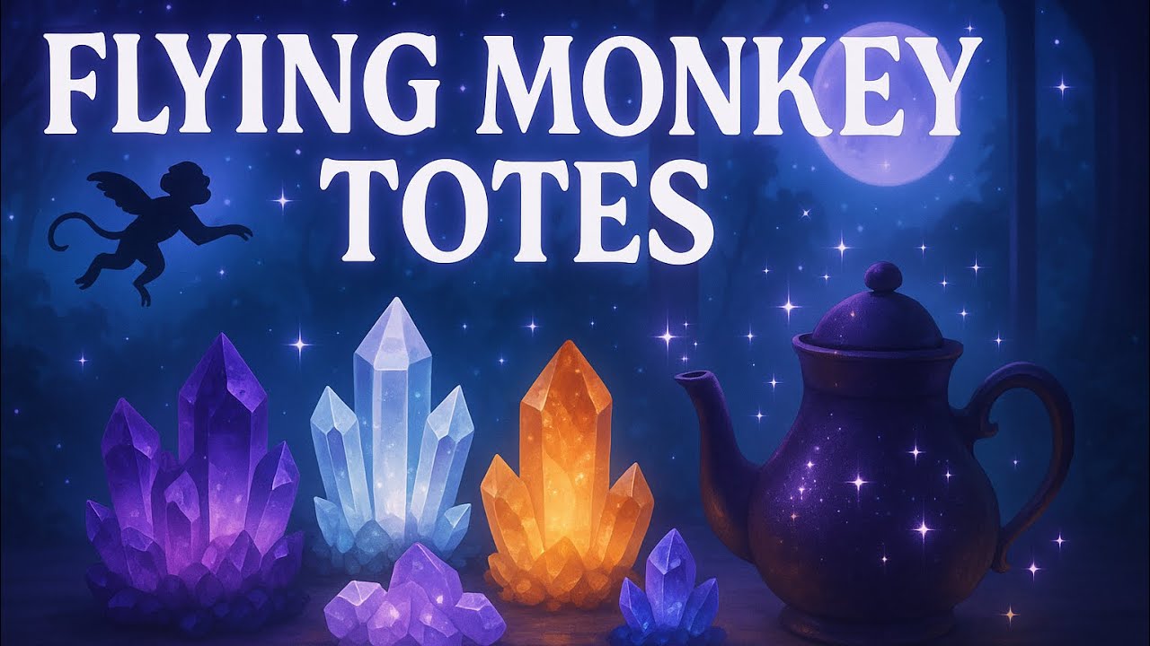 Flying Monkey Totes || Crystals and O’Pot of Tea - YouTube