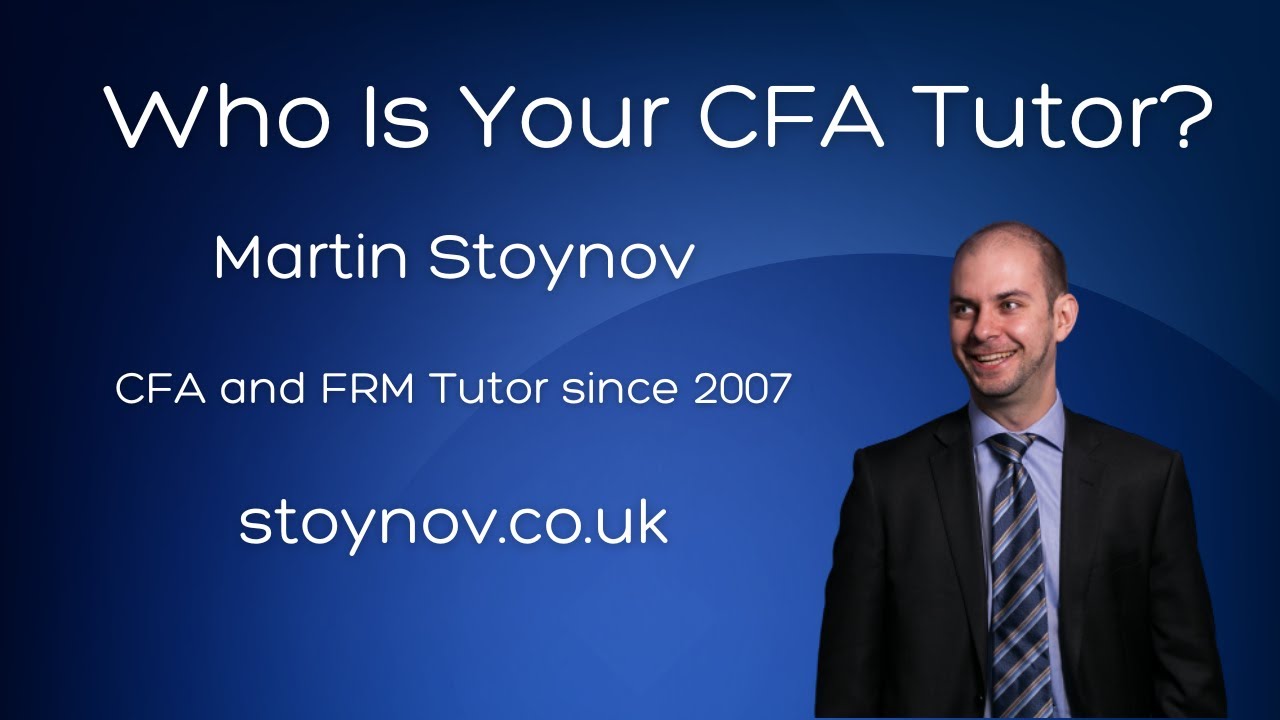 Who Is Your CFA Tutor? - YouTube