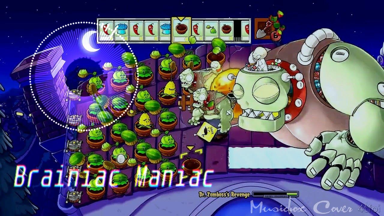 [Music box Cover] Plants VS Zombies - Brainiac Maniac - YouTube