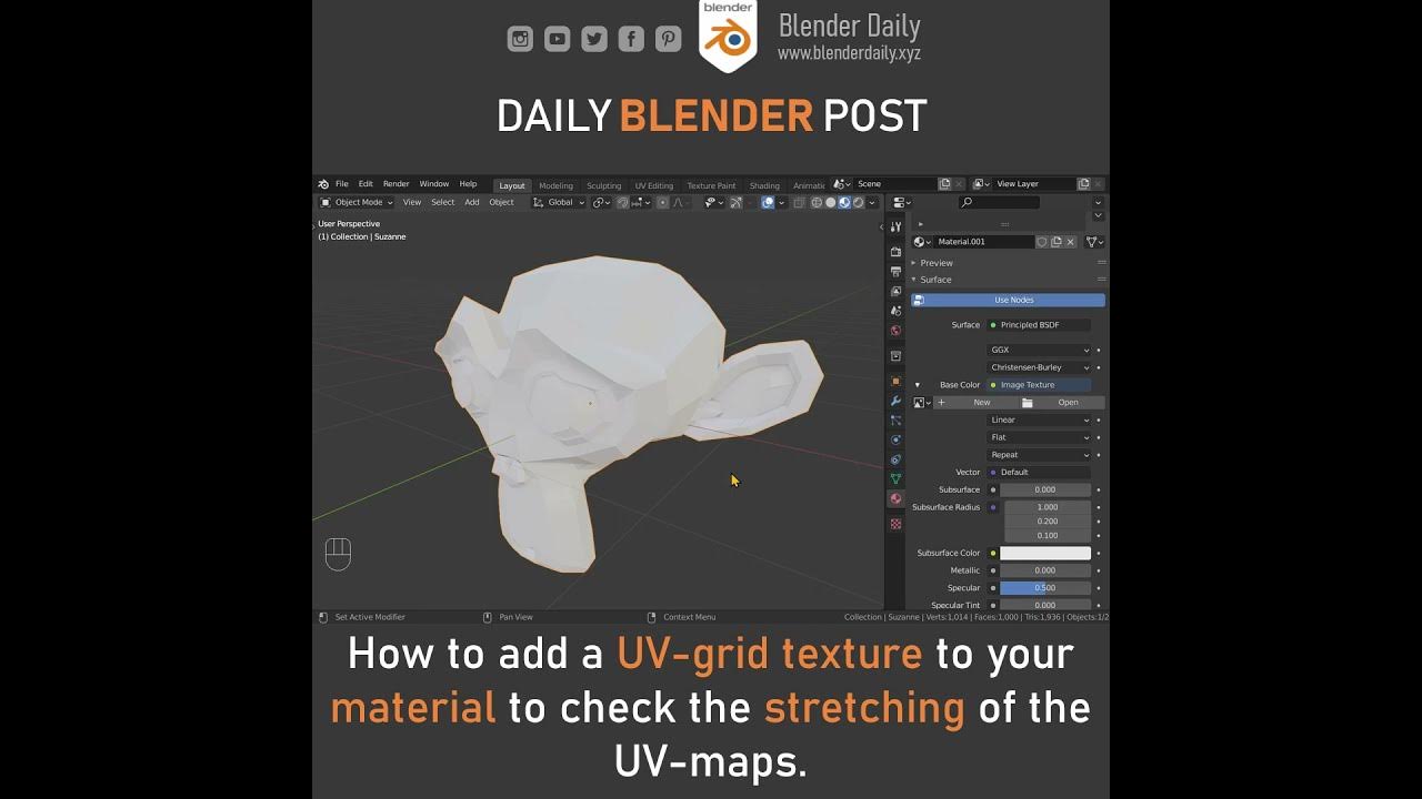 UV Grid Texture in Blender - YouTube